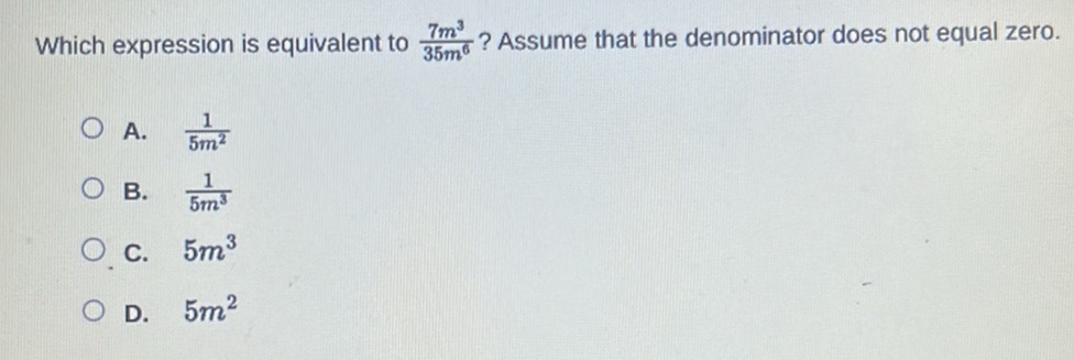 Which expression is equivalent to $ | StudyX