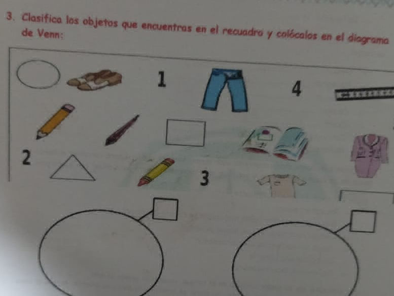 3. Clasifica los objetos que encuentras en | StudyX
