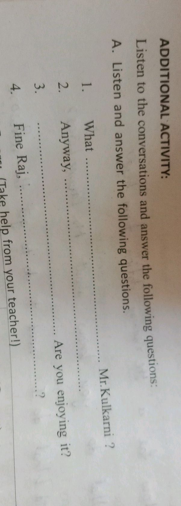 Listen to the conversations and answer the | StudyX