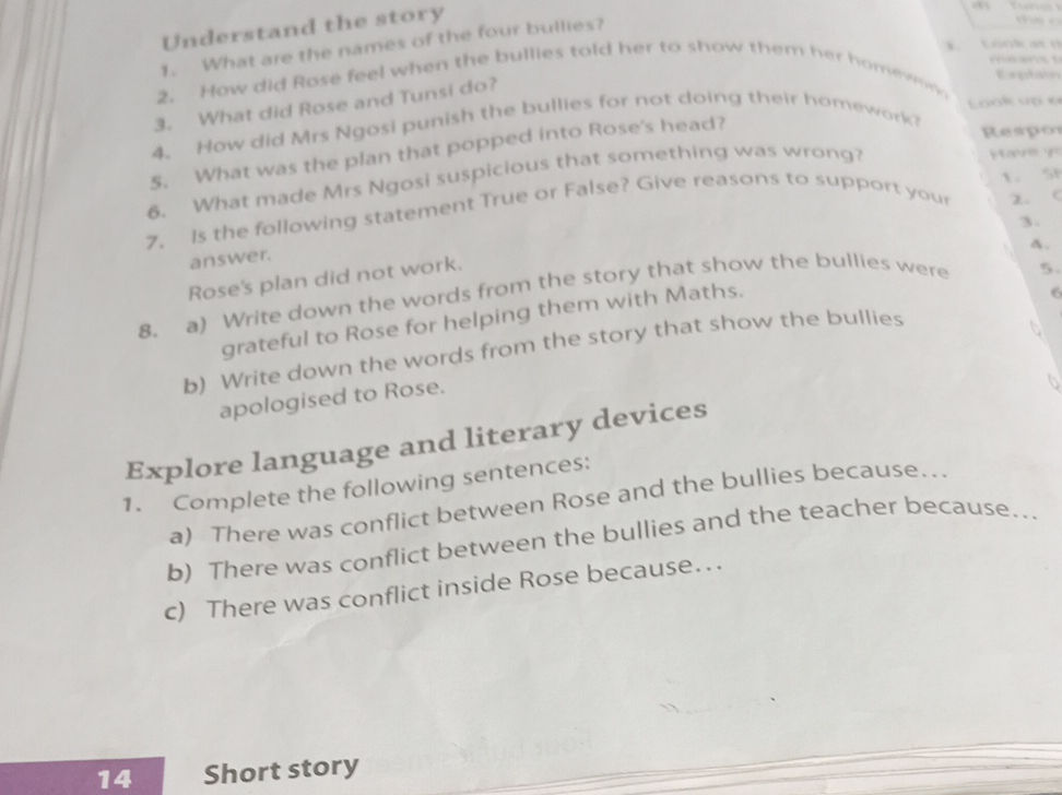 1. What are the names of the four bullies? | StudyX