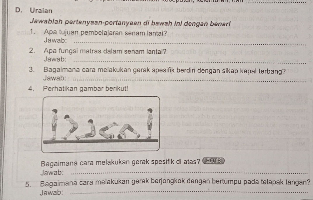 1. Apa tujuan pembelajaran senam lantai? | StudyX
