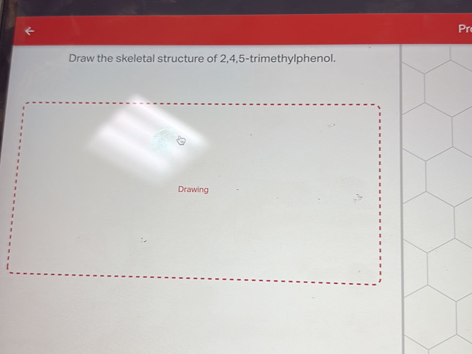 Draw the skeletal structure of | StudyX