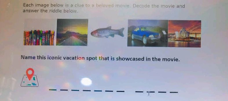 Each image below is a clue to a beloved | StudyX