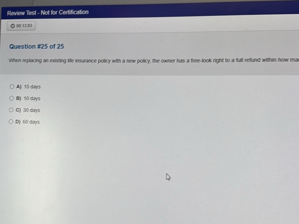 When replacing an existing life insurance | StudyX