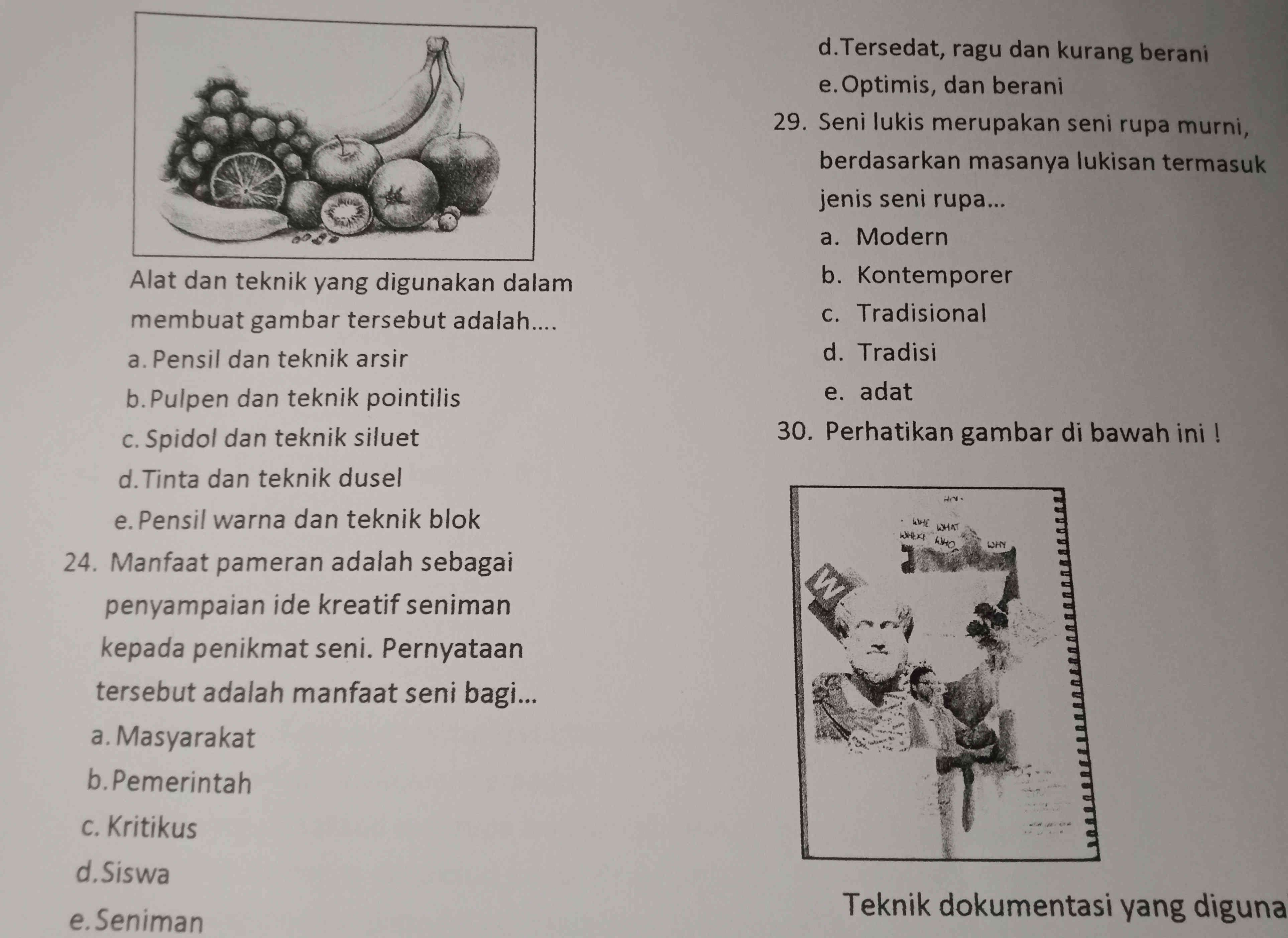 Alat dan teknik yang digunakan dalam membuat | StudyX