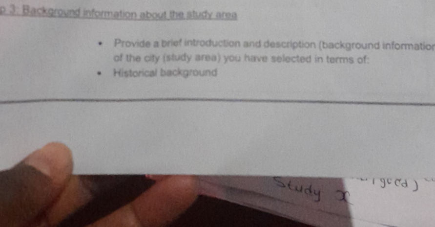 3. Background information about the study | StudyX
