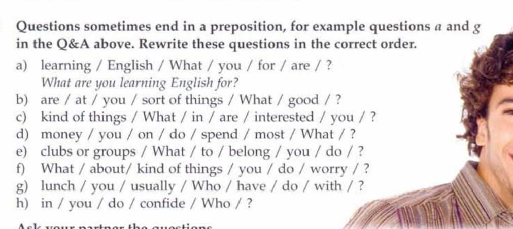 Rewrite these questions in the correct | StudyX