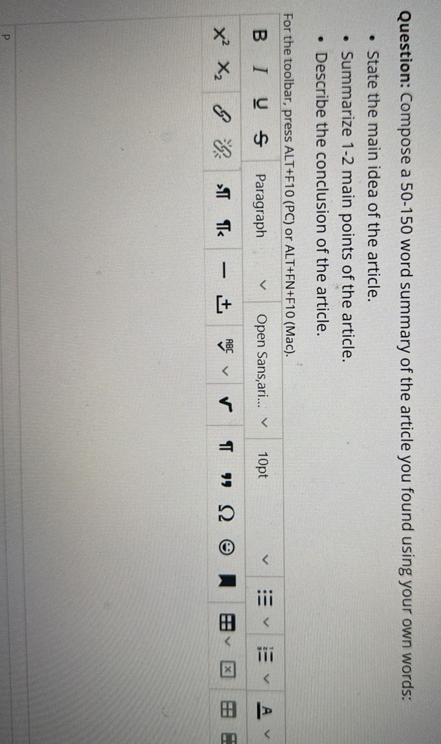 Question: Compose a 50-150 word summary of | StudyX