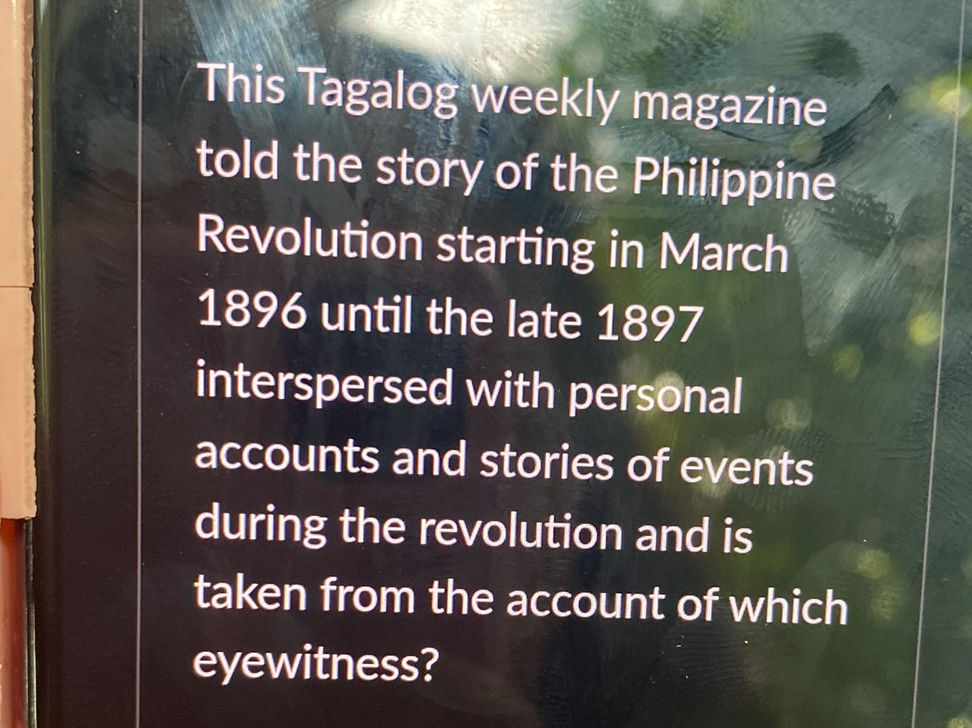 This Tagalog weekly magazine told the story | StudyX