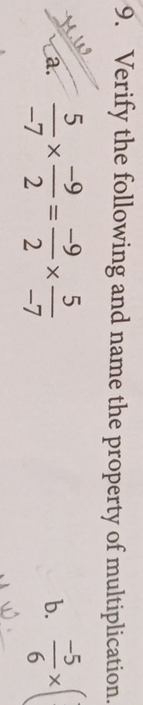9. Verify the following and name the | StudyX