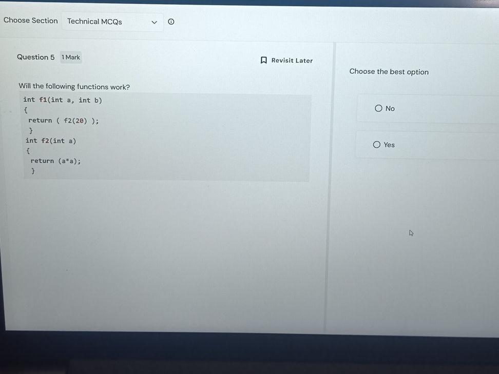 Will the following functions work? ``` int | StudyX