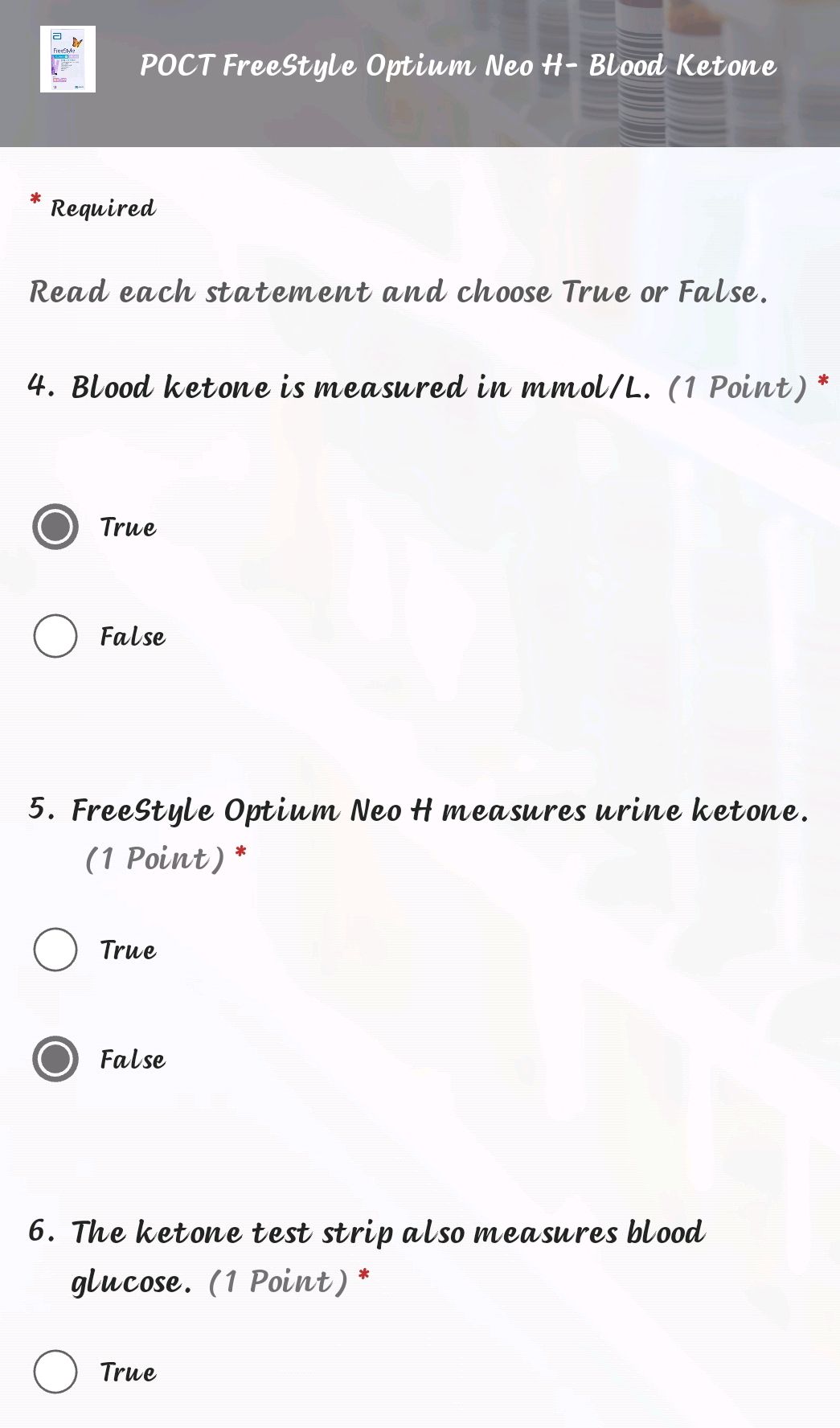 Read each statement and choose True or | StudyX