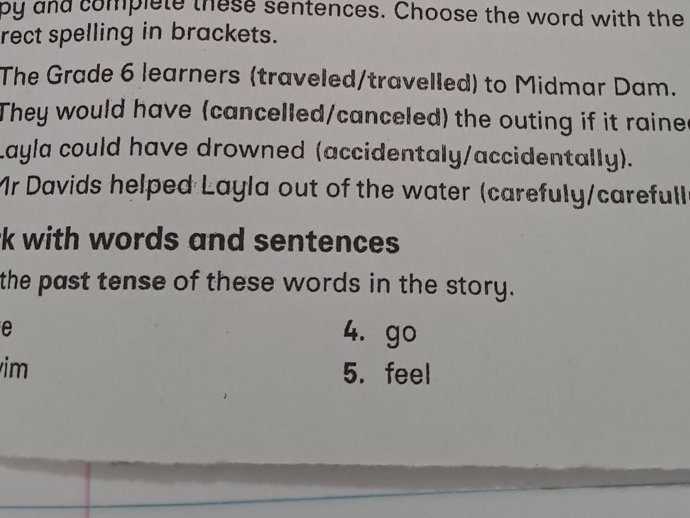 Copy and complete these sentences. Choose | StudyX