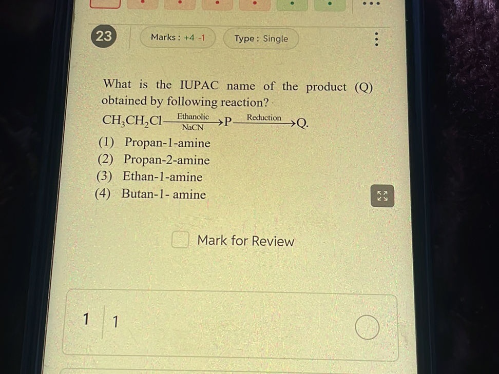 What is the IUPAC name of the product (Q) | StudyX