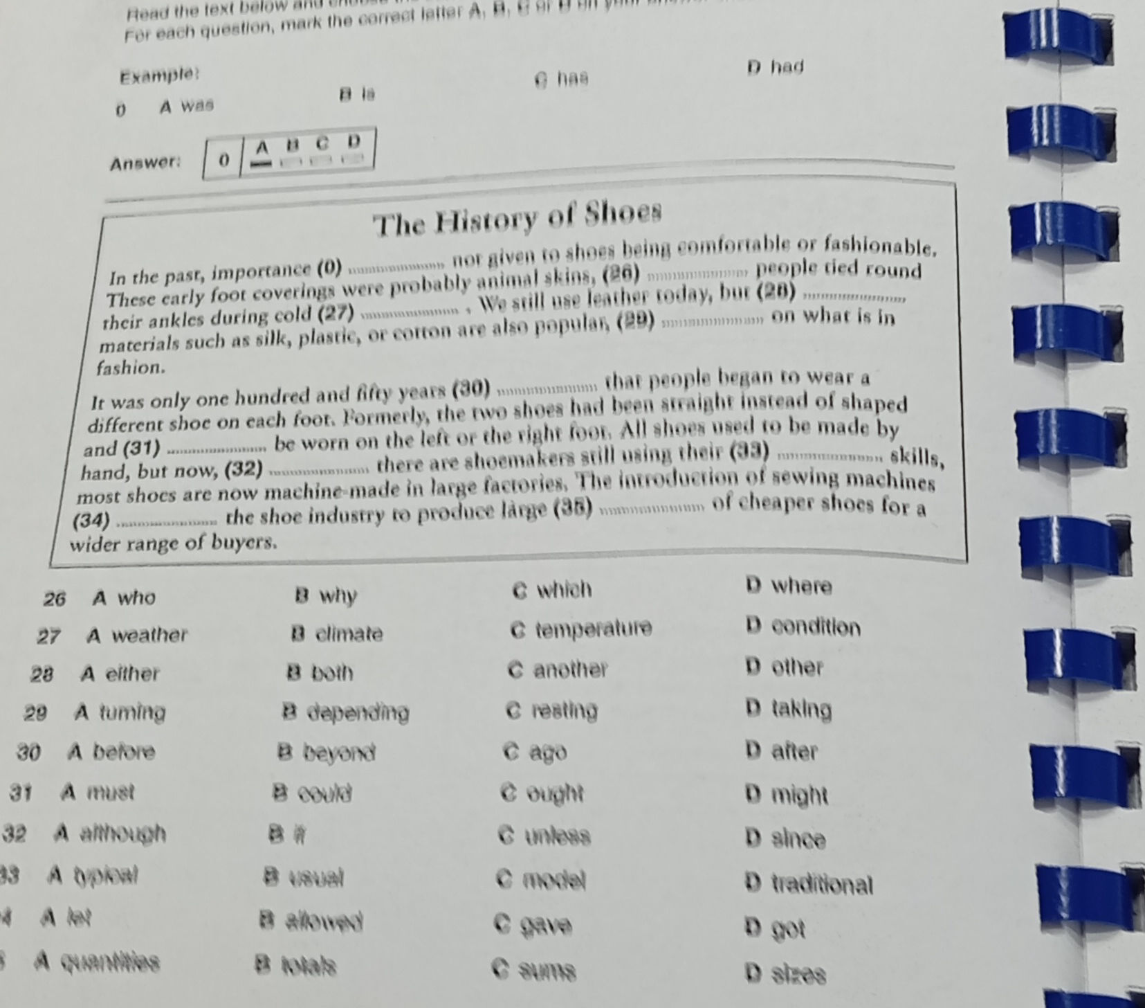 Read the text below and choose the best