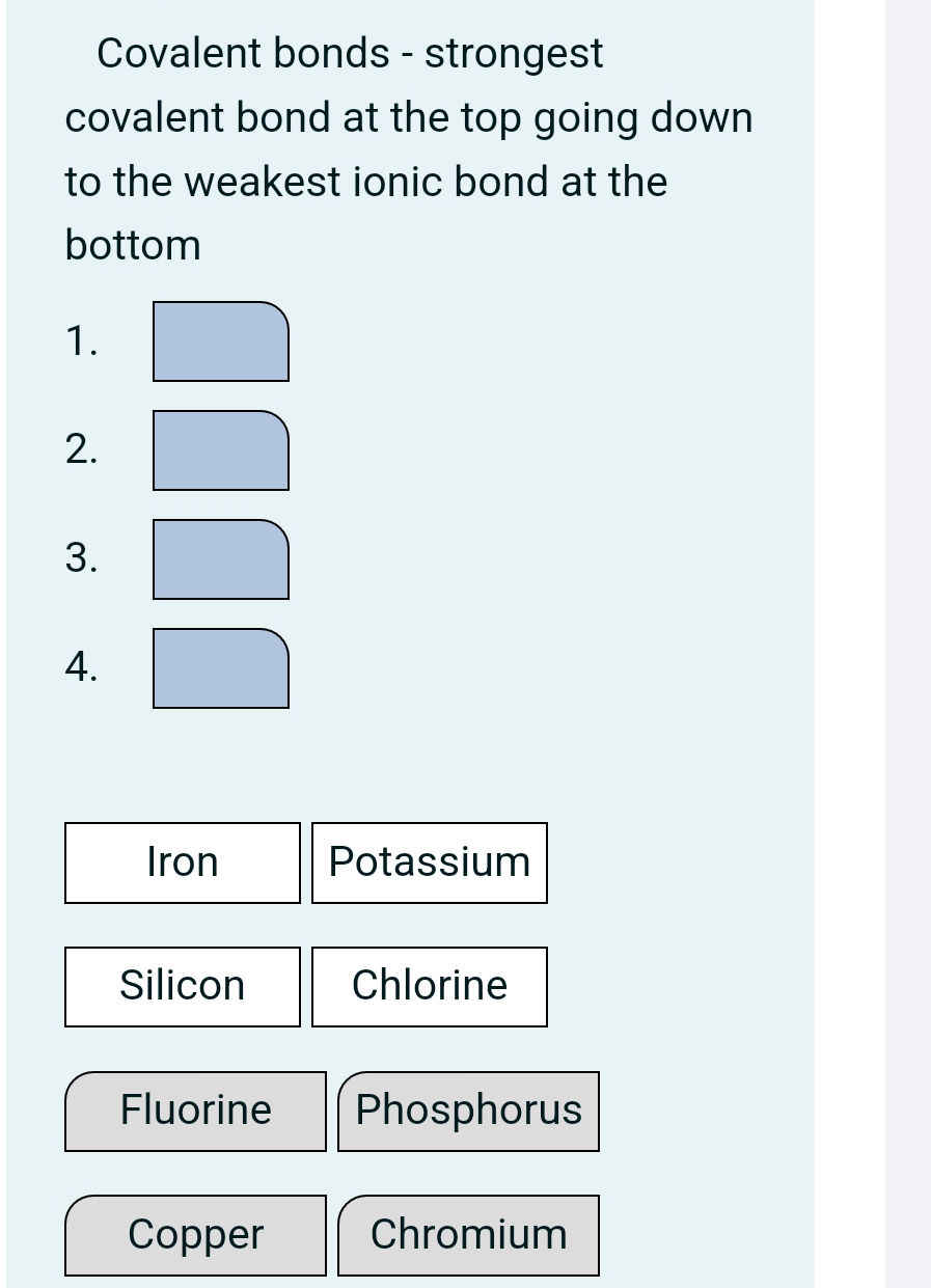 Covalent bonds - strongest covalent bond at | StudyX