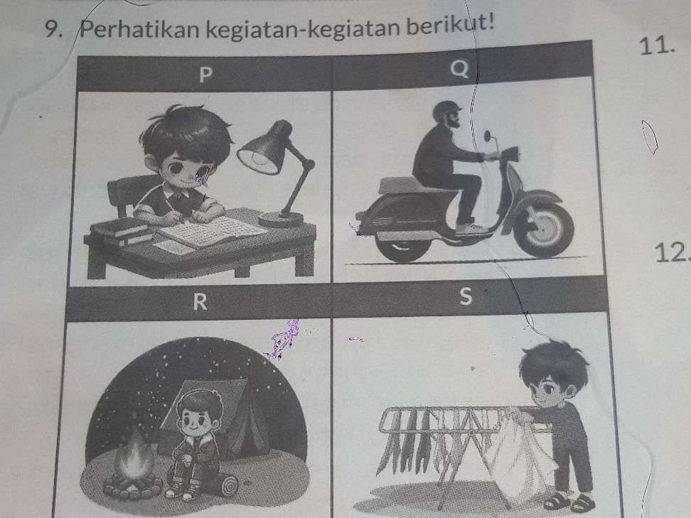 9. Perhatikan kegiatan-kegiatan berikut! P | StudyX