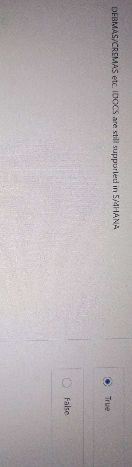 DEBMAS/CREMAS etc. IDOCS are still supported | StudyX