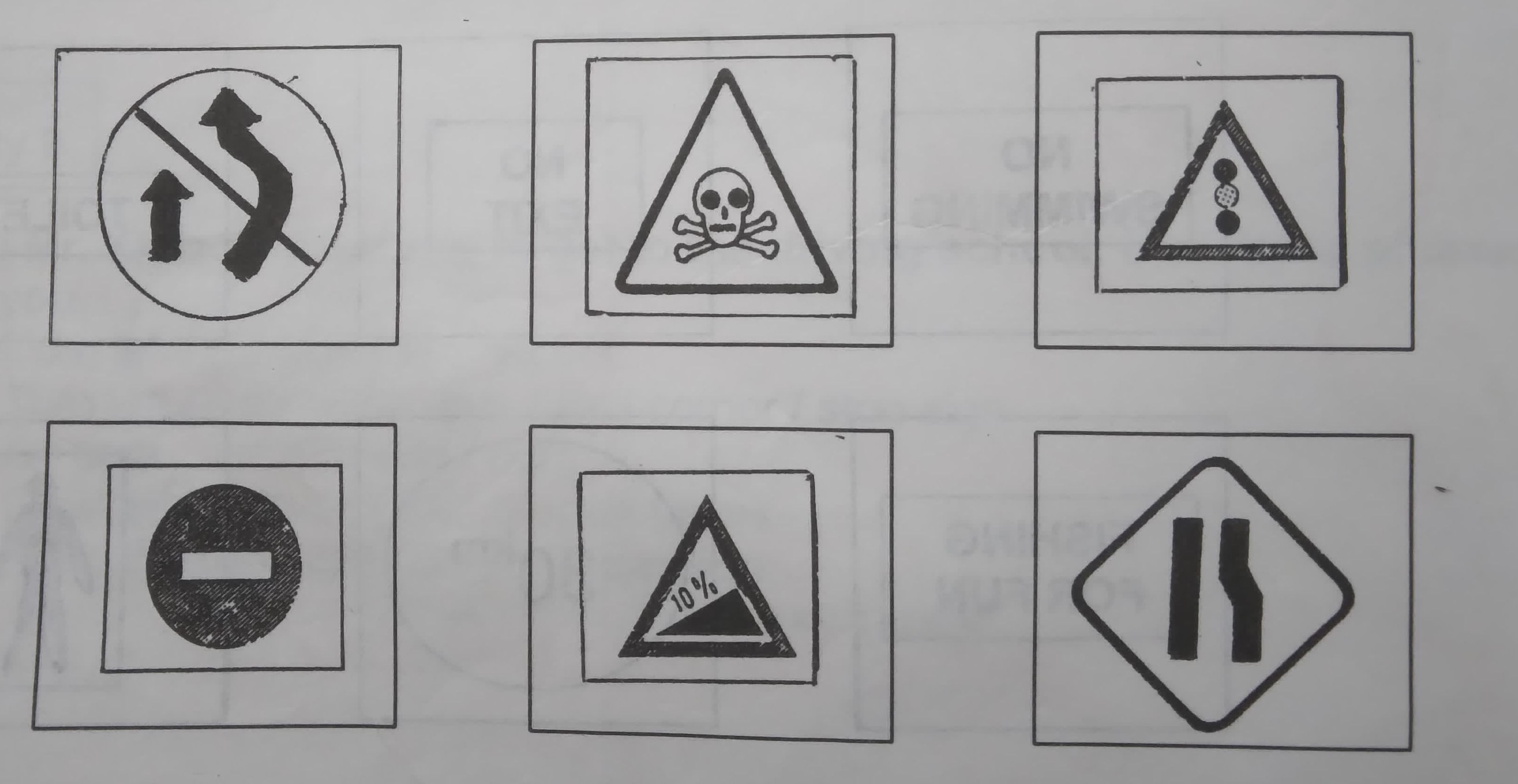 The image contains various road signs. | StudyX