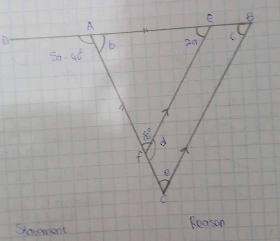 The image shows a geometric diagram with | StudyX