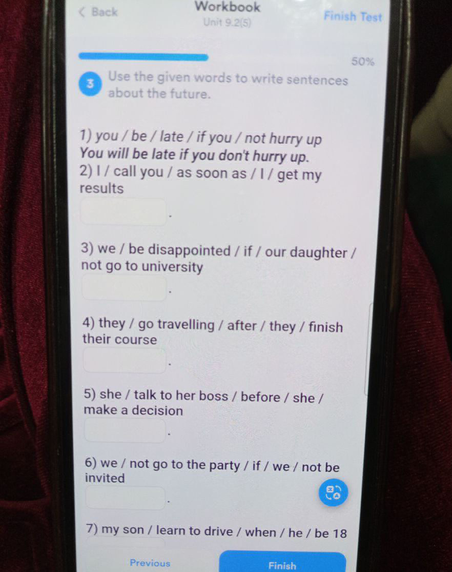 Use the given words to write sentences about | StudyX