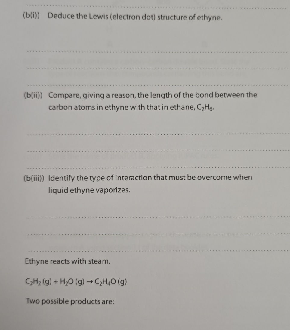 (b(i)) Deduce the Lewis (electron dot) | StudyX