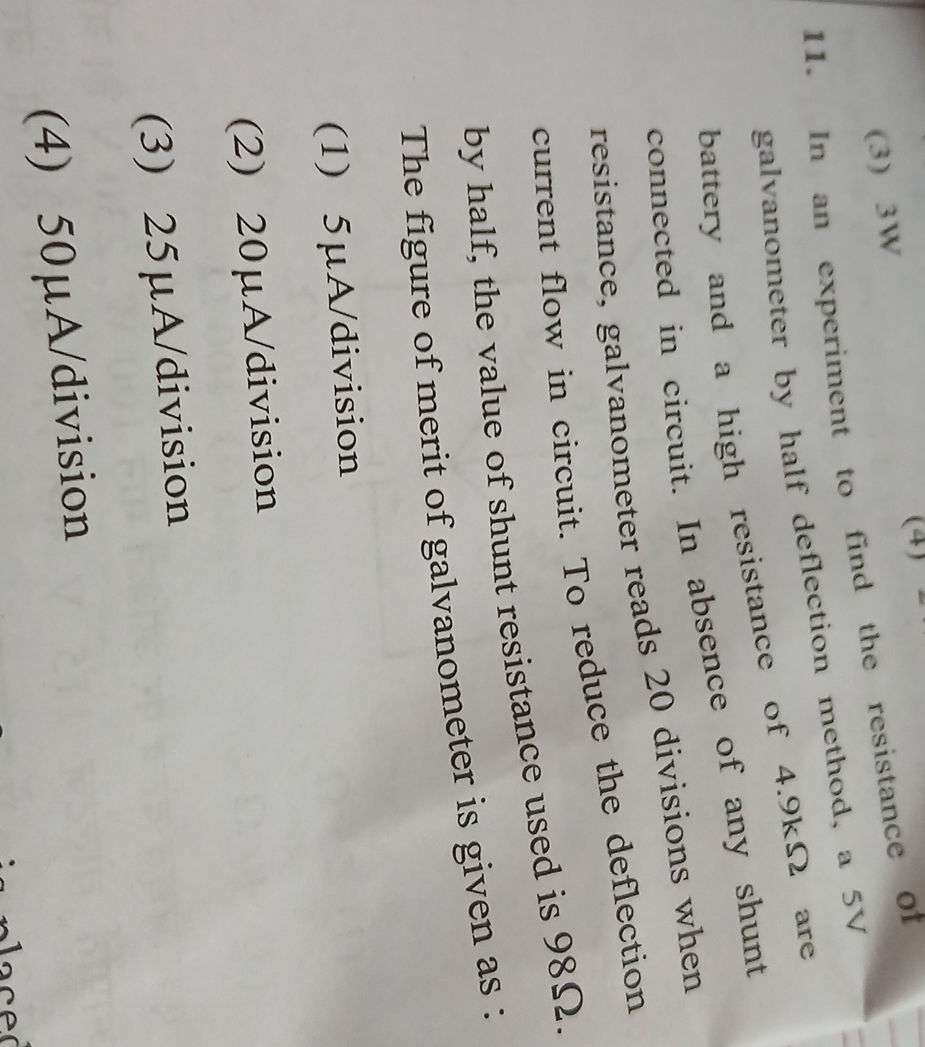 11. In an experiment to find the resistance | StudyX