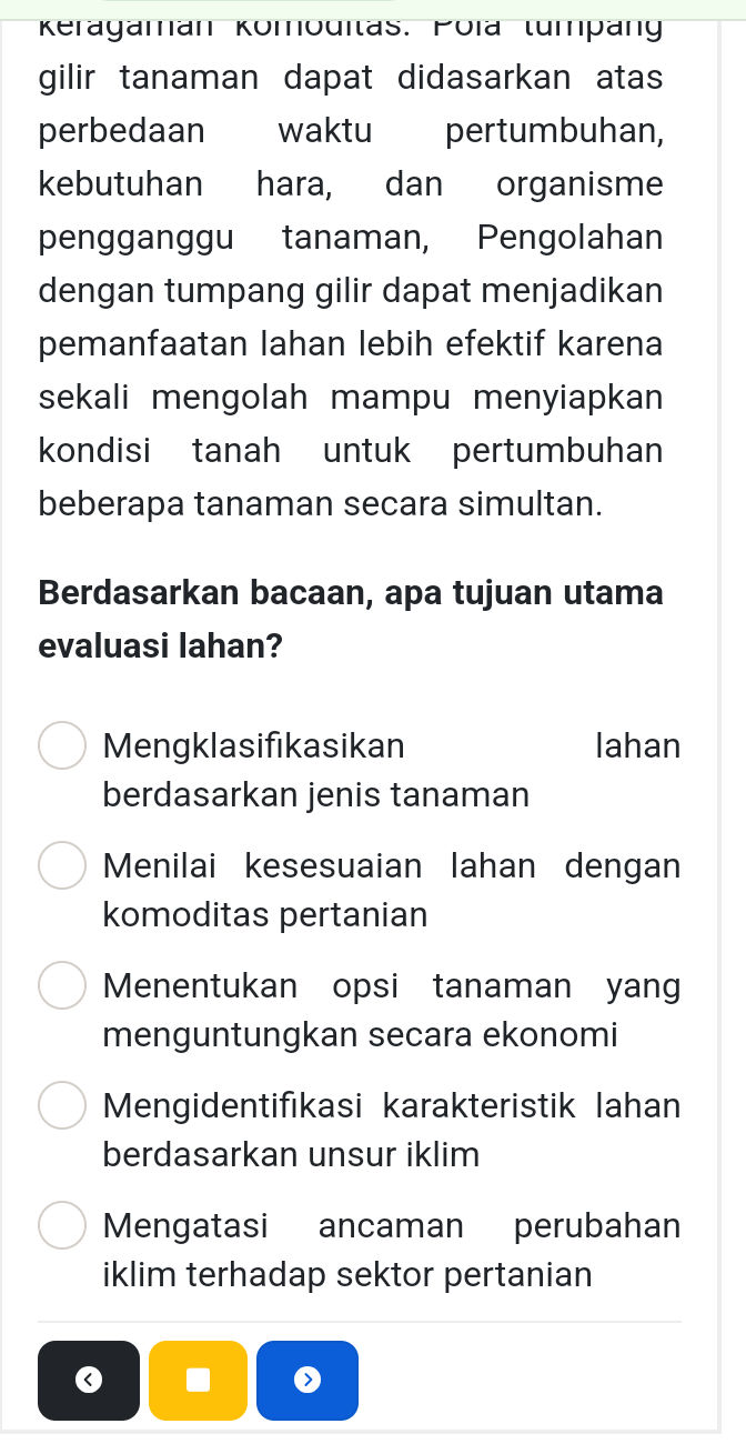 Berdasarkan bacaan, apa tujuan utama | StudyX