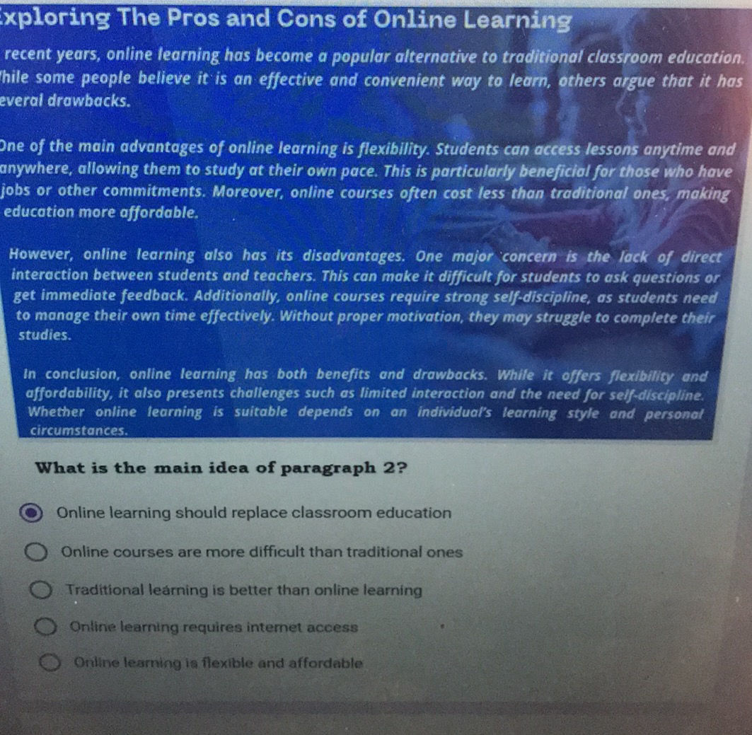 What is the main idea of paragraph 2? | StudyX