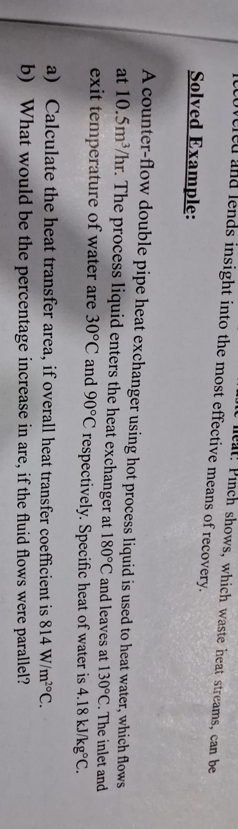 A counter-flow double pipe heat exchanger | StudyX