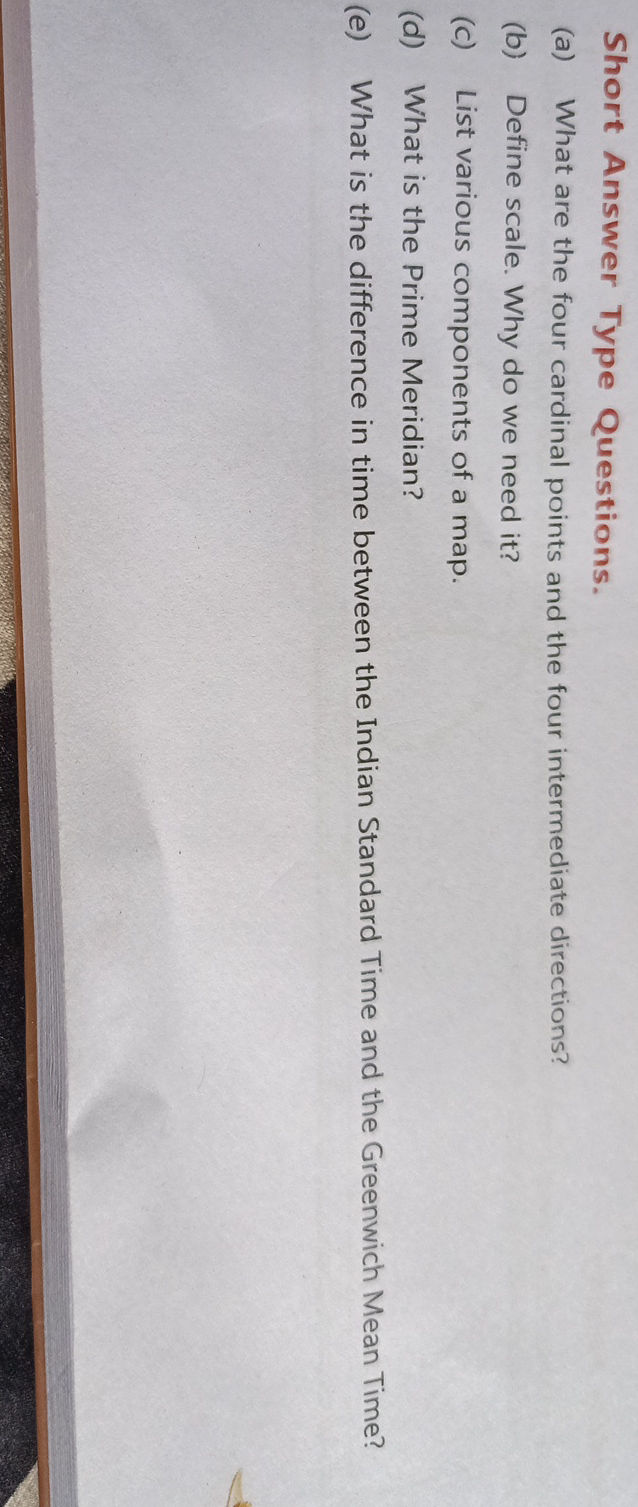 (a) What are the four cardinal points and | StudyX