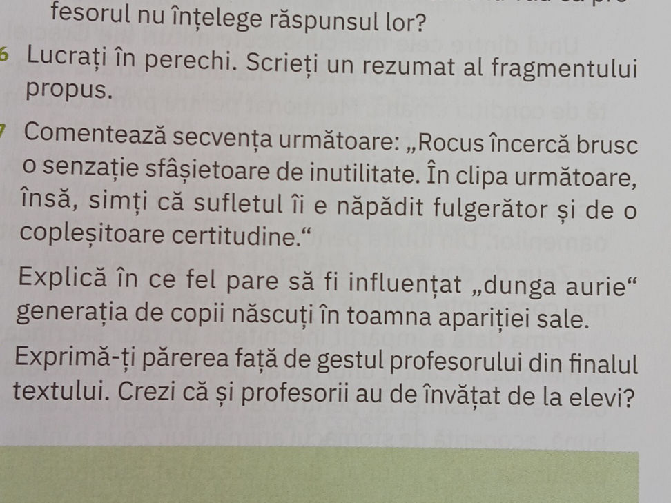 6. Lucrați în perechi. Scrieți un rezumat al | StudyX