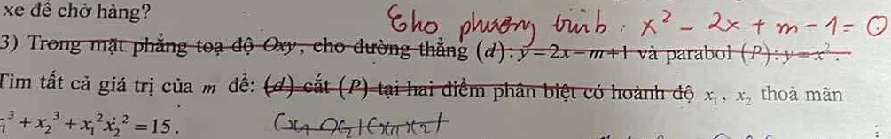 3) Trong mặt phẳng toạ độ Oxy, cho đường | StudyX