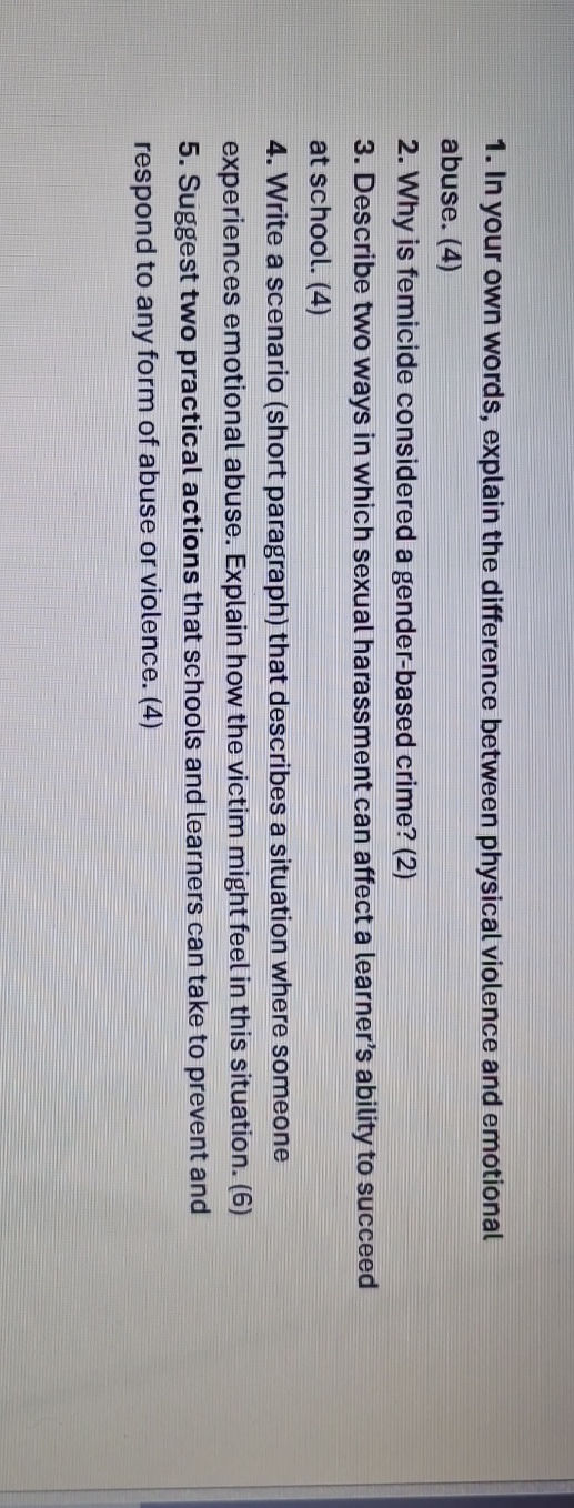 1. In your own words, explain the difference | StudyX