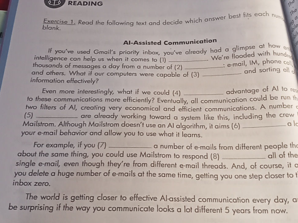 Exercise 1. Read the following text and | StudyX