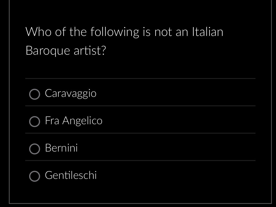 Who of the following is not an Italian | StudyX