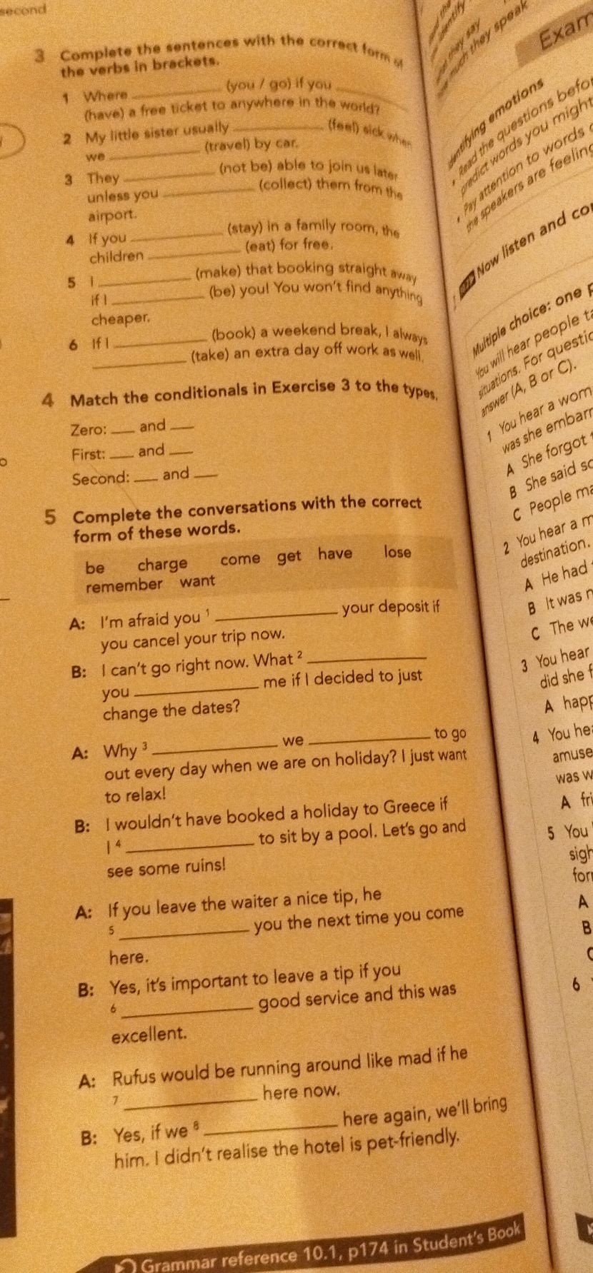 3 Complete the sentences with the correct | StudyX