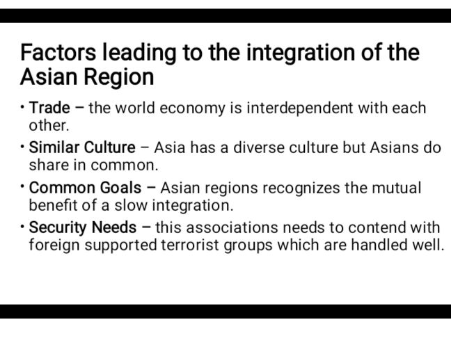 Factors leading to the integration of the | StudyX