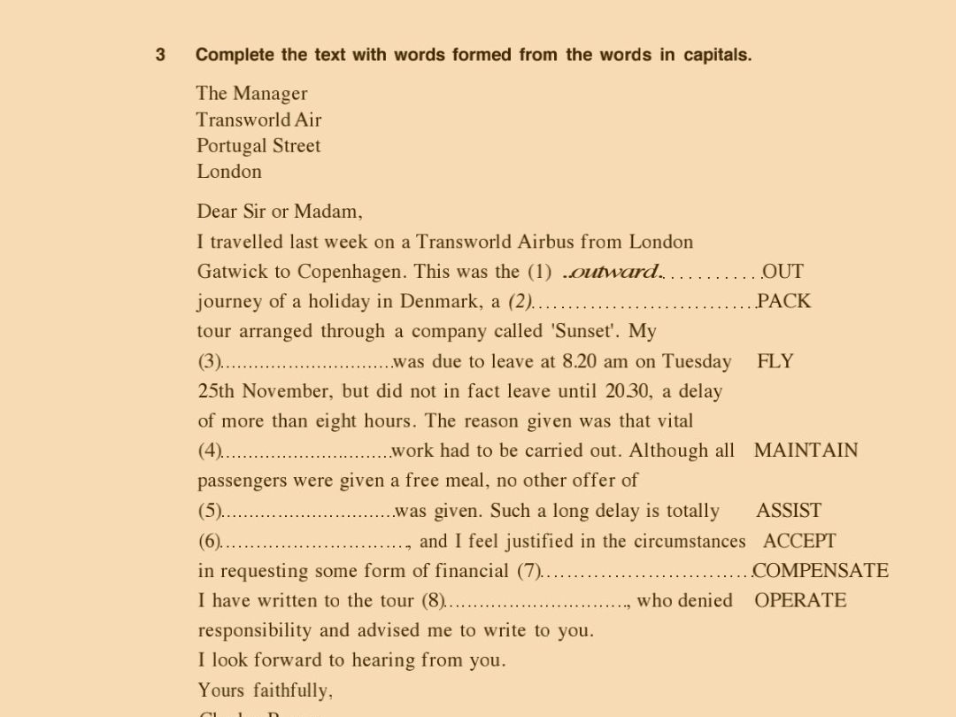 3 Complete the text with words formed from | StudyX
