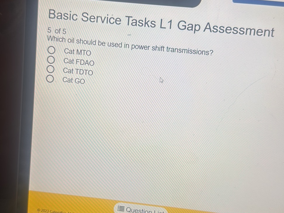 Which oil should be used in power shift | StudyX