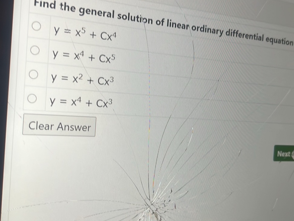 Find the general solution of linear ordinary | StudyX