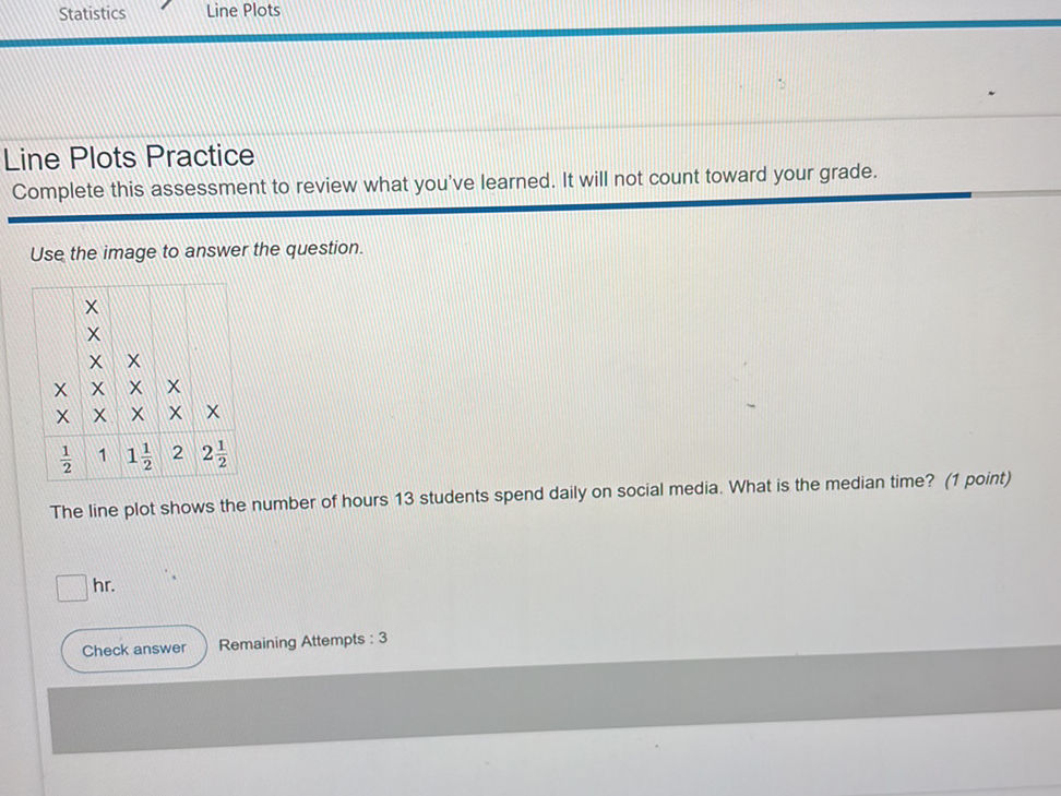 The line plot shows the number of hours 13 | StudyX