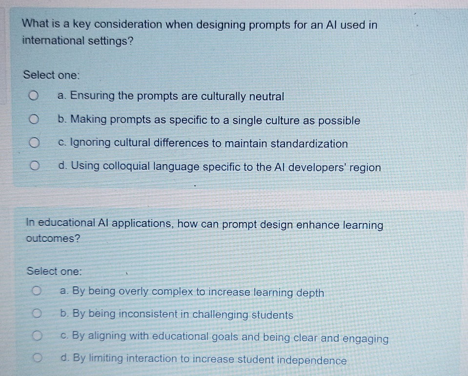 What is a key consideration when designing | StudyX