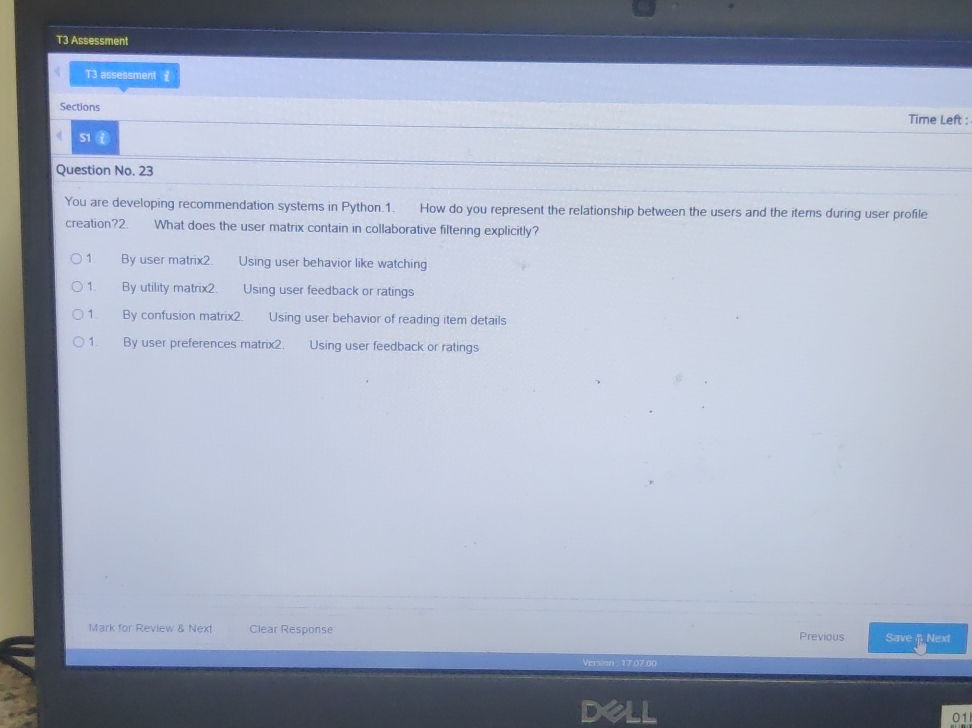 You are developing recommendation systems in | StudyX