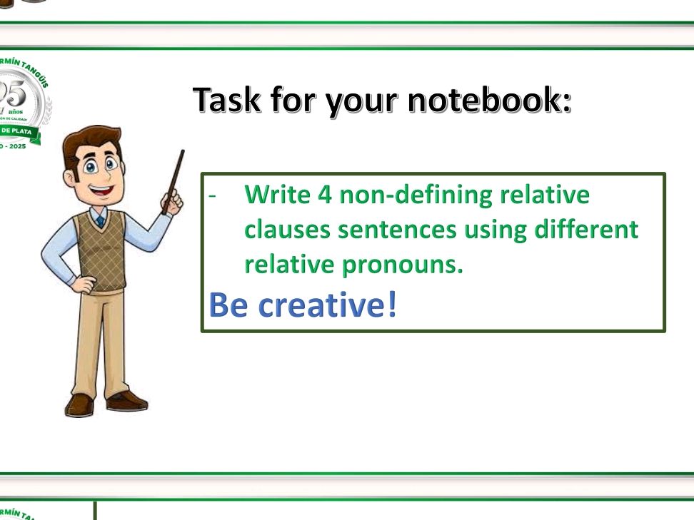 Write 4 non-defining relative clauses | StudyX