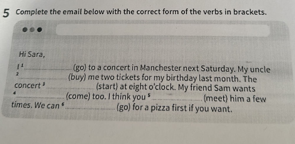 Complete the email below with the correct | StudyX