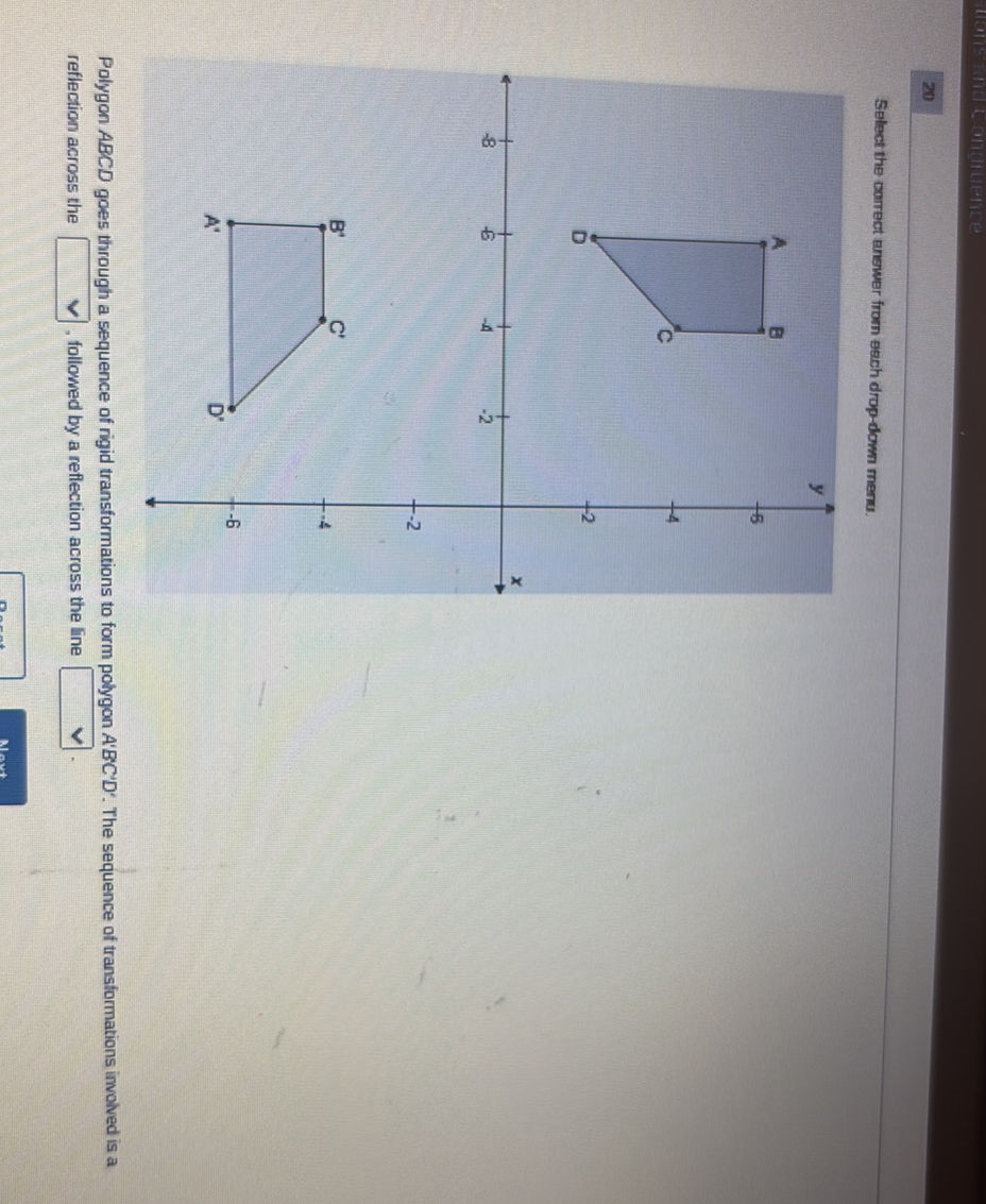Select the correct answer from each | StudyX