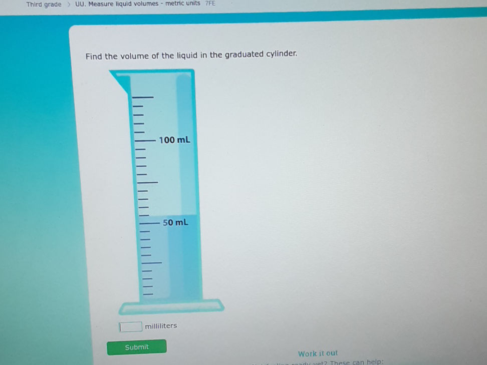 Find the volume of the liquid in the | StudyX