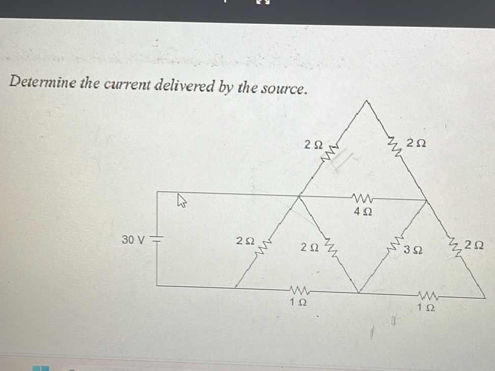 Determine the current delivered by the | StudyX