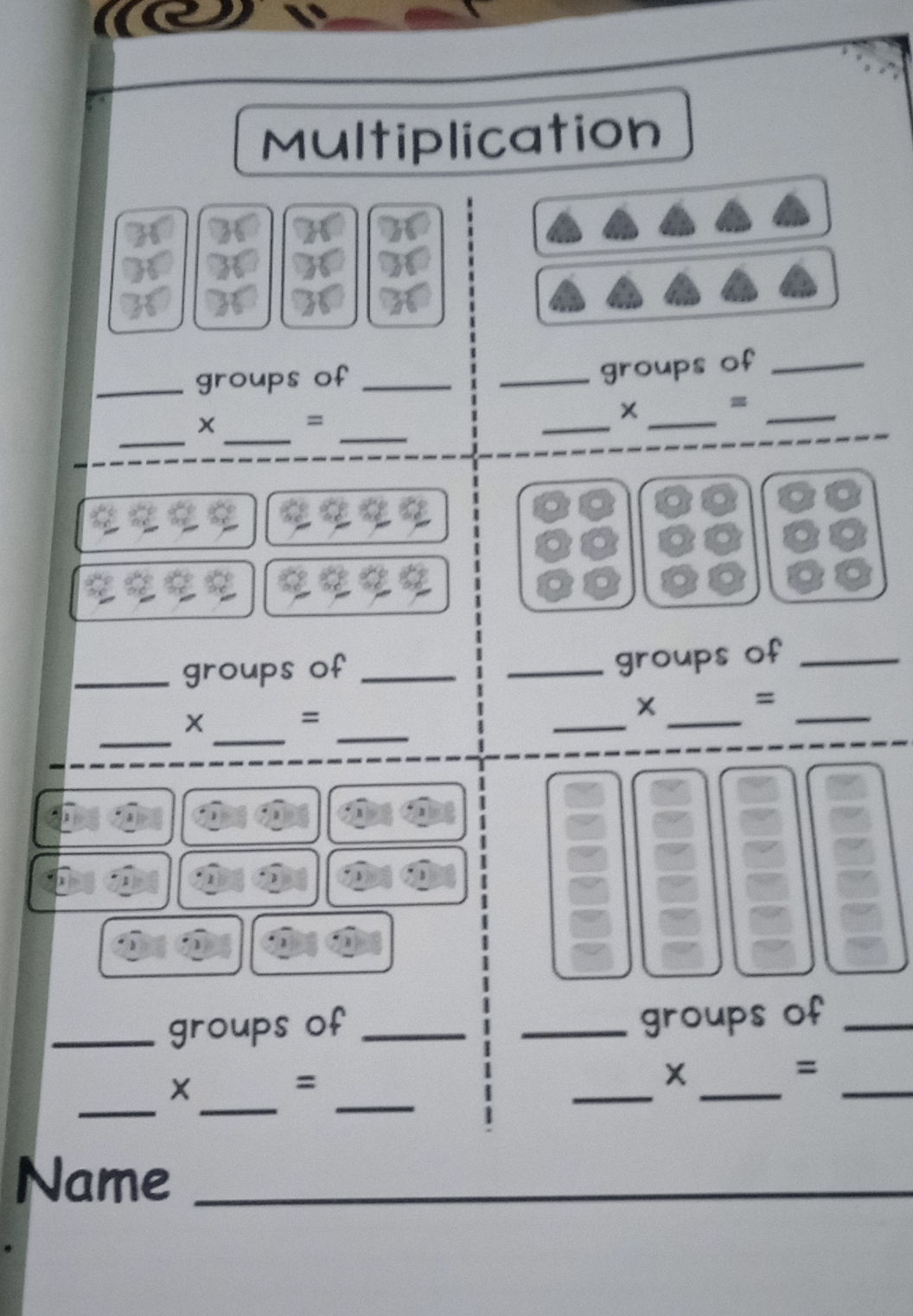 groups of _____ x _____ = _____ | StudyX